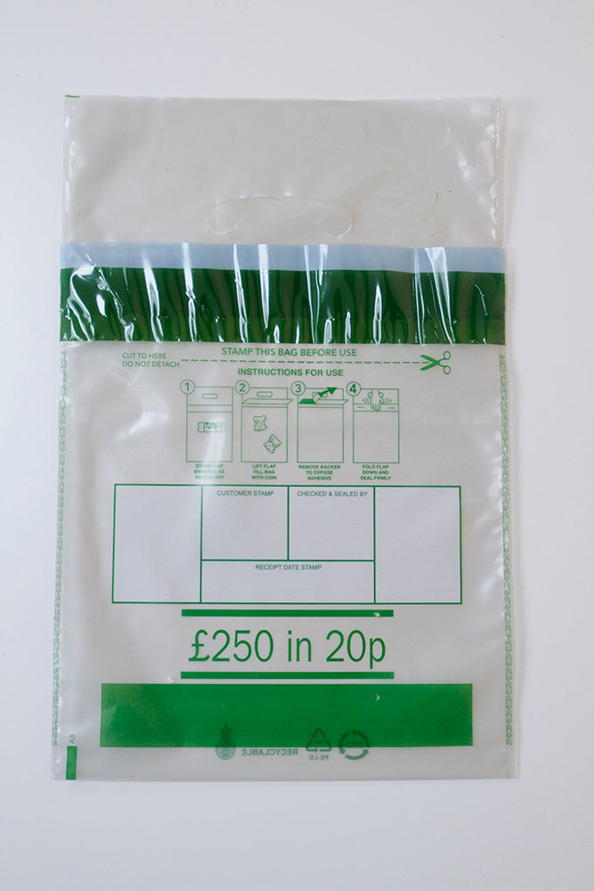 Bulk Coin Bag - £250 in 20p – ProAmpac - UK