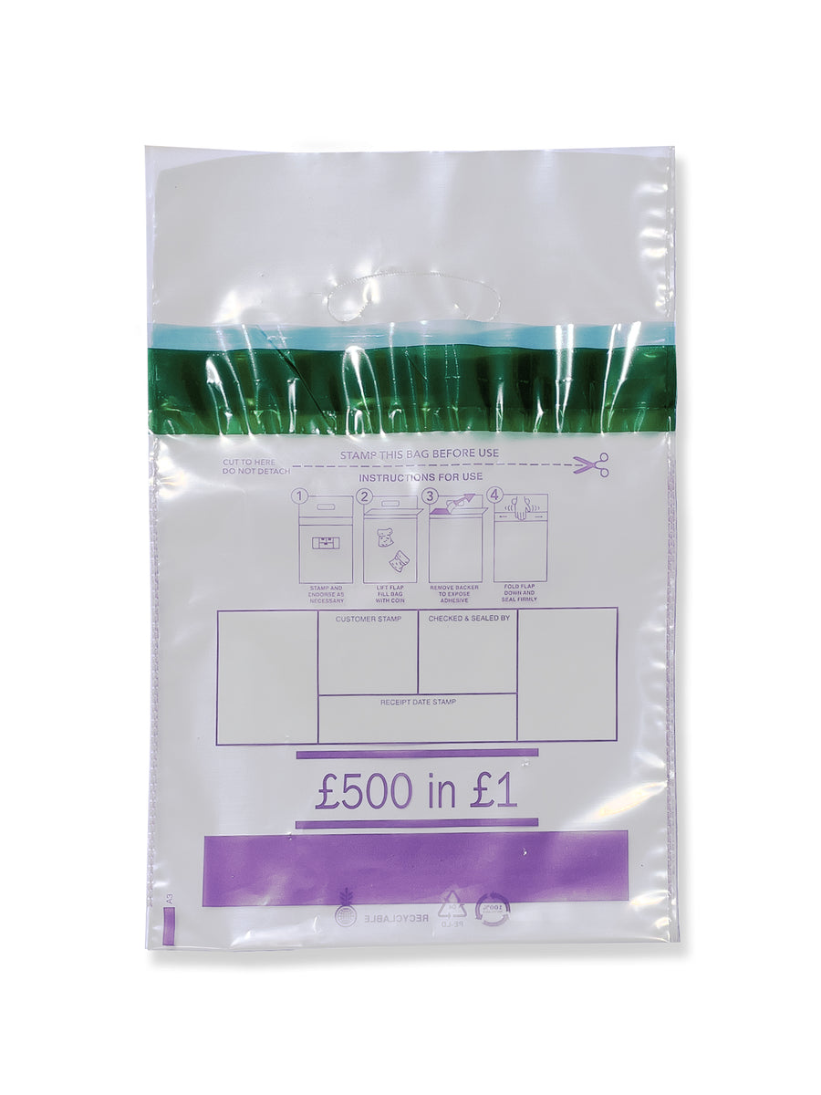 Bulk Coin Bag - £500 in £1 – ProAmpac - UK