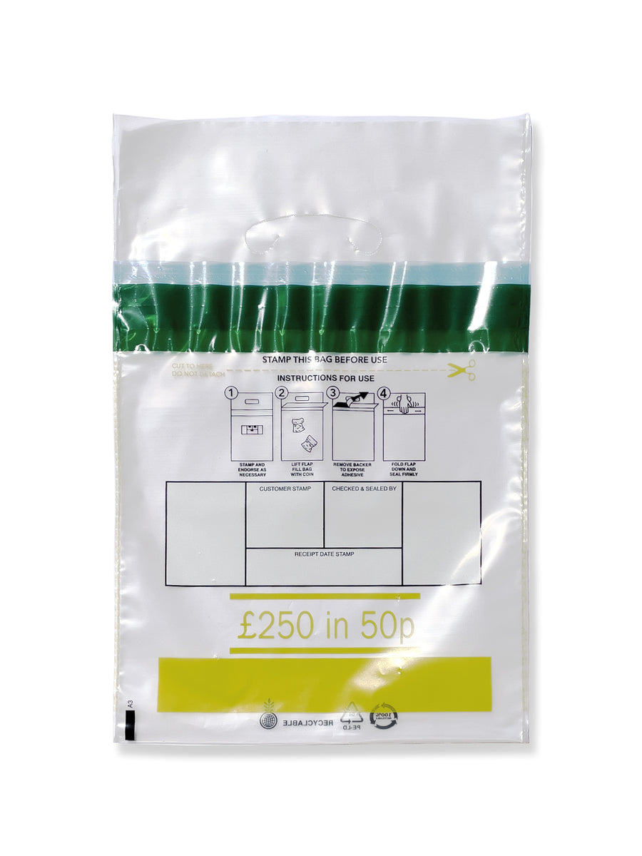 Bulk Coin Bag - £250 in 50P – ProAmpac - UK